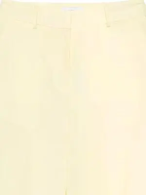 MANUEL RITZ Tailored Wide Leg Trousers - Yellow