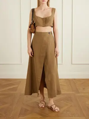 Le Kasha Raqi Linen Maxi Skirt