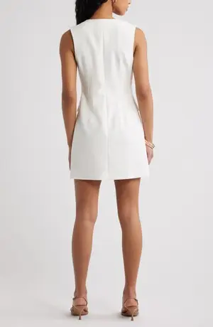 OPEN EDIT Icon Blazer Wrap Dress - Ivory