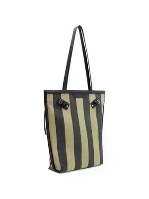 Proenza Schouler North South Days Striped Canvas Tote Bag - Green