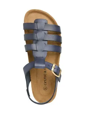 CELTIC & CO. Strappy Gladiator Sandals - Navy