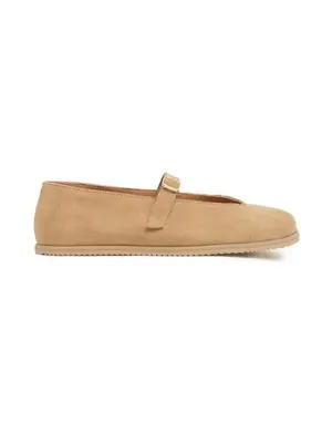 CELTIC & CO. Strap Detail Ballet Flats - Sand