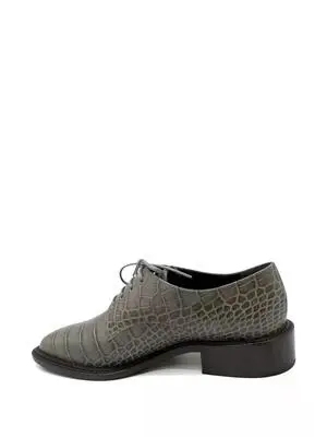 Walter Steiger Croc Effect Leather Oxford Shoes