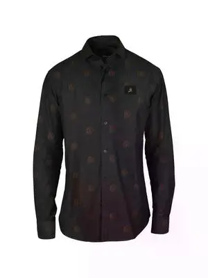 Philipp Plein Striped Skull-print Shirt