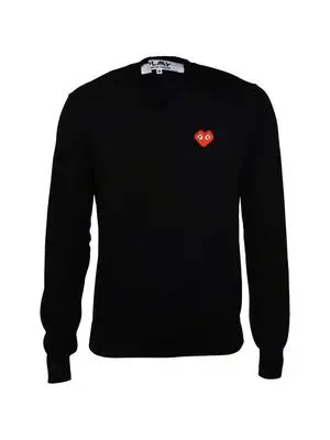 Play Comme Des Garcon Drop Shoulder Sweaters For Men