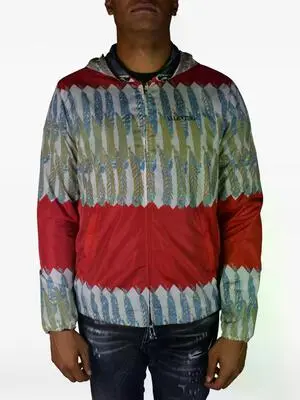 Valentino Garavani Leaf Print Hooded Jacket