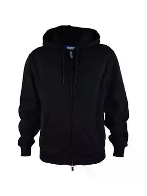 Burberry Embroidered Logo Zip-up Hoodie