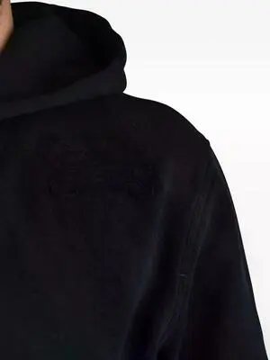 Burberry Embroidered Logo Zip-up Hoodie