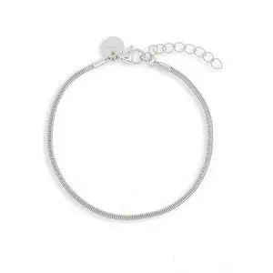 THE SIS KISS Sophia Snake Chain Bracelet - Silver