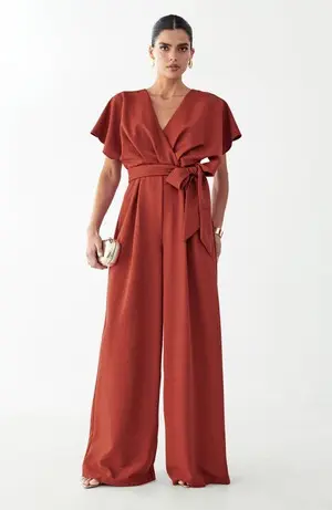 ST MRLO Hannah Wide Leg Jumpsuit - Copper