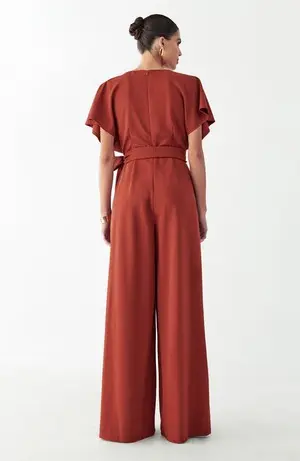 ST MRLO Hannah Wide Leg Jumpsuit - Copper