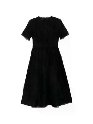 Shiatzy Chen Lace Midi Dress - Black