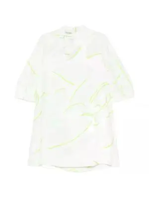 Shiatzy Chen Jacquard Coat - White
