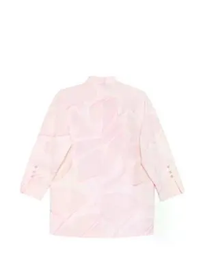 Shiatzy Chen Jacquard Stand-collar Jacket - Pink