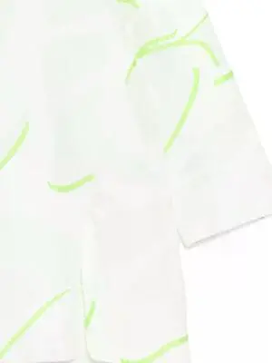 Shiatzy Chen Stand-collar Jacquard Jacket - White