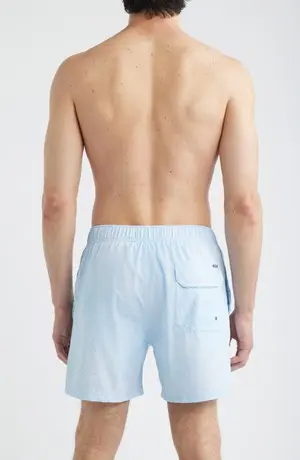 VINTAGE SUMMER Stretch Volley Swim Trunks