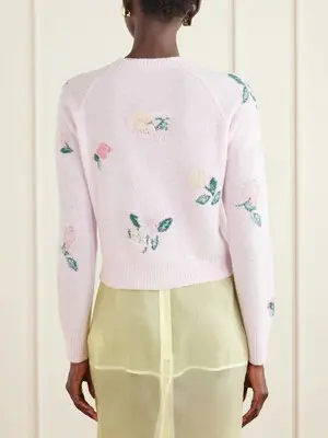 Bernadette Clemence Wool-blend Cardigan - Pink