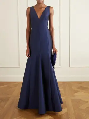 Bernadette Aurelia Paneled Gown - Blue