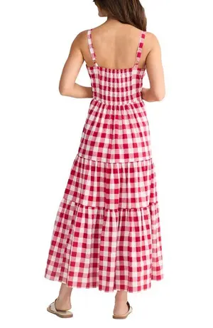 BRAVE+TRUE Kaylee Check Print Midi Dress