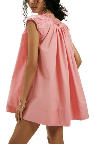 Free People Sundazed Mini Dress - Lychee Blush