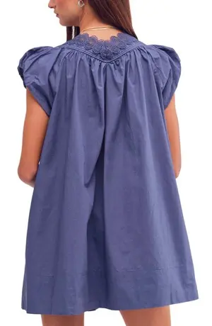 Free People Sundazed Mini Dress - Night Shadow