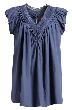 Free People Sundazed Mini Dress - Night Shadow