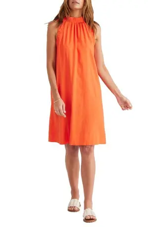 BRAVE+TRUE Linen-blend Sleeveless Dress