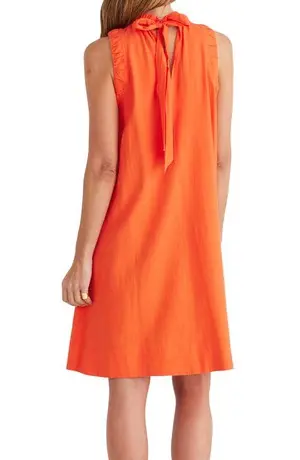 BRAVE+TRUE Linen-blend Sleeveless Dress