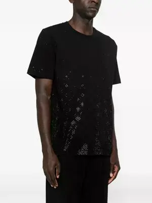 Casablanca Crystal-embellished Monogram-pattern T-shirt
