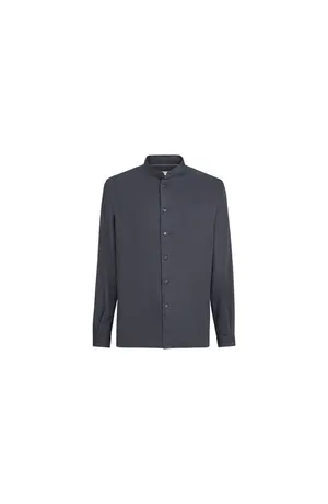Brunello Cucinelli Garment-dyed Shirt - Anthracite