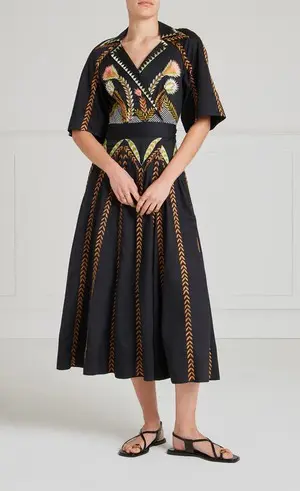 TEMPERLEY LONDON Juniper Wrap Dress - Black