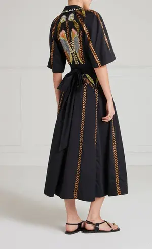 TEMPERLEY LONDON Juniper Wrap Dress - Black