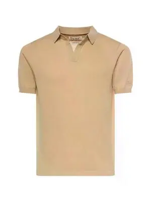 MC2 SAINT BARTH Short-sleeve Polo-collar T-shirt - Neutrals