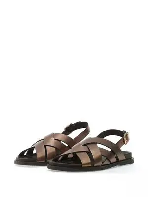 Geox Adelash Crossover-strap Sandals - Brown