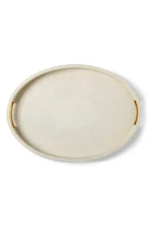 Aerin Modern Faux Shagreen Cocktail Tray