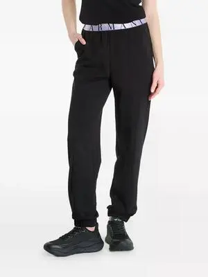 EA7 Dynamic Athlete Logo-detail Track Pants - Black