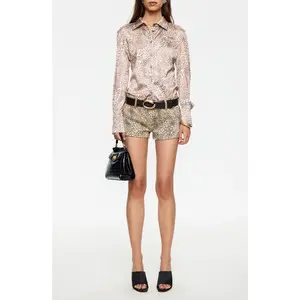 Lioness Angelic Satin Shirt - Leopard