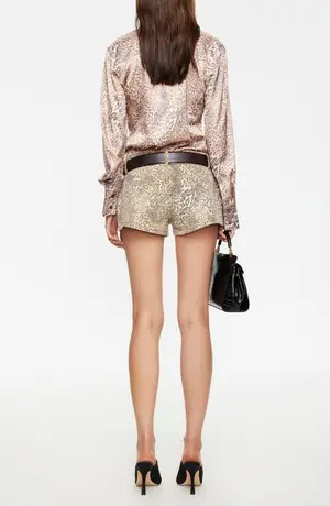Lioness Angelic Satin Shirt - Leopard
