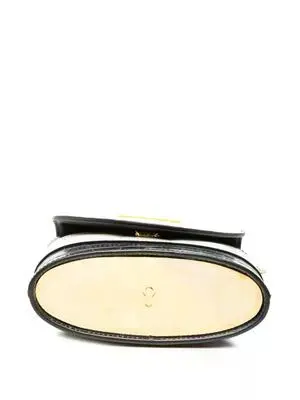 Chloé 2019 Tricolor Croc Embossed Aby Lock Satchel