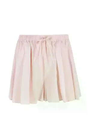 Federica Tosi Cotton Muslin Drawstring Shorts - Pink