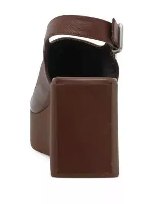 VIC MATIE Travel Wedge Sandals - Brown