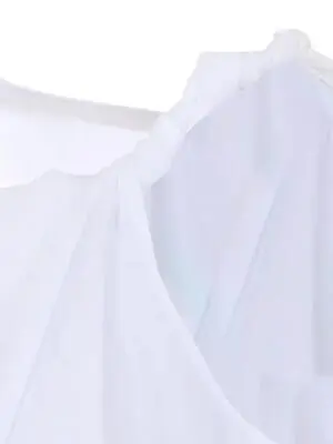 TWINSET Draped Sleeveless Top - White