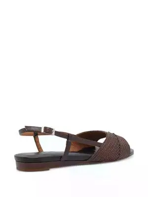 ANGEL ALARCON Woven Leather Sandals