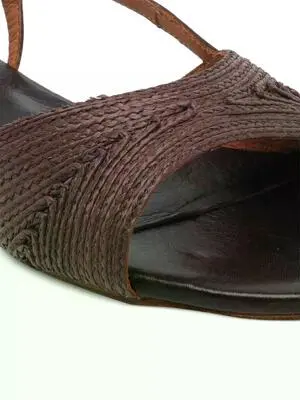 ANGEL ALARCON Woven Leather Sandals