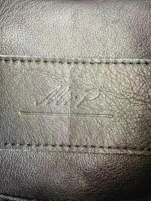 Mr P. Zipped Grained-leather Jacket