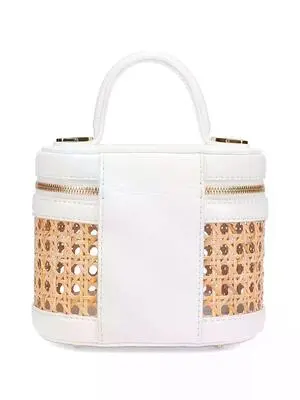 Tyler Ellis Victoria Wicker-panel Tote Bag - Neutrals