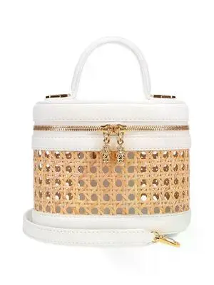 Tyler Ellis Victoria Wicker-panel Tote Bag - Neutrals