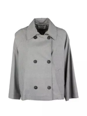 CINQUE Double-breasted Jacket With Houndstooth Pattern
