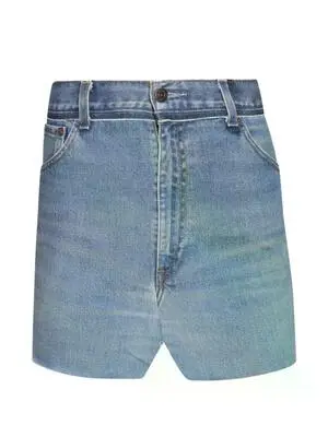 Vetements Cut-up Denim Skirt