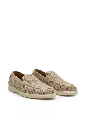 BALDININI Logo-plaque Loafers - Neutrals
